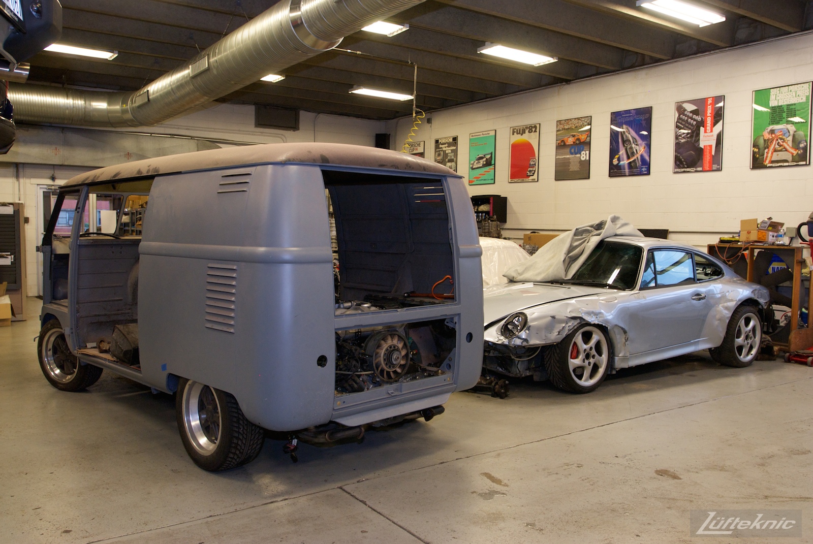 Lüfteknic PorscheBus 1956 VW double panel Transporter | Lüfteknic ...